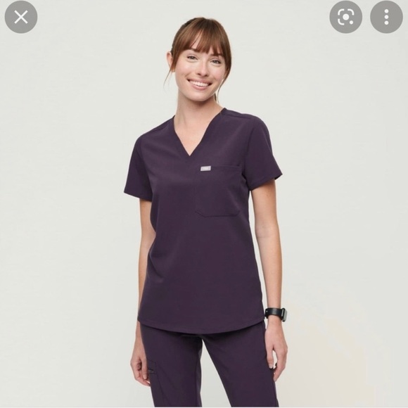 Figs | Tops | Figs Purple Shadow Catarina Scrub Top | Poshmark